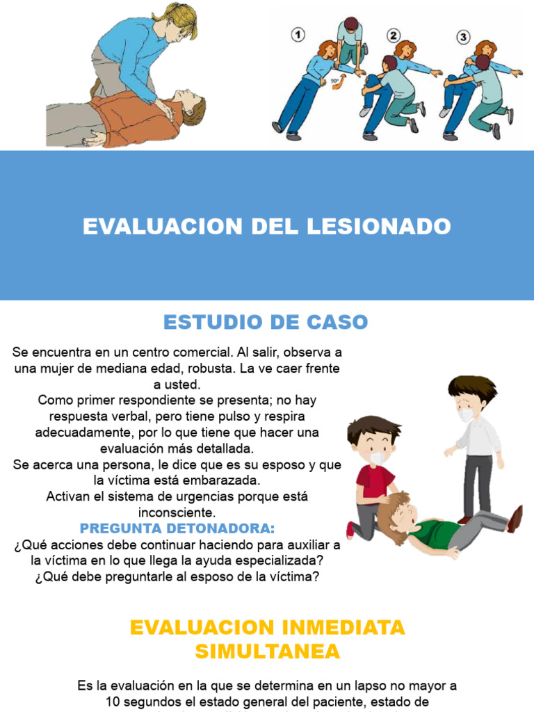 3.evaluacion Del Lesionado | PDF | Primeros auxilios | Medicina CLINICA