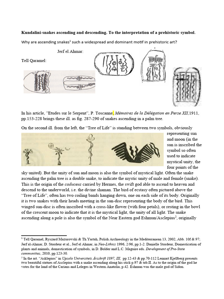 Kundalini and Prehistoric Snake Symbols | PDF | Snake | Tree Of Life