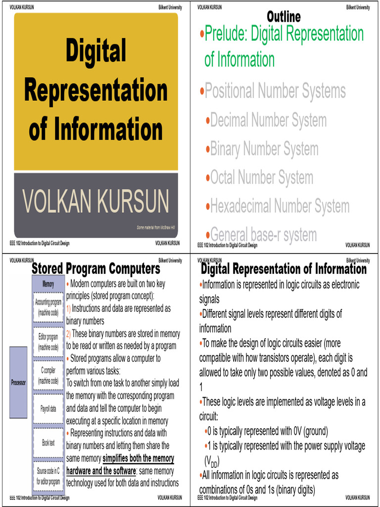 2 Digital Representation Of Information Pdf Electronic Circuits