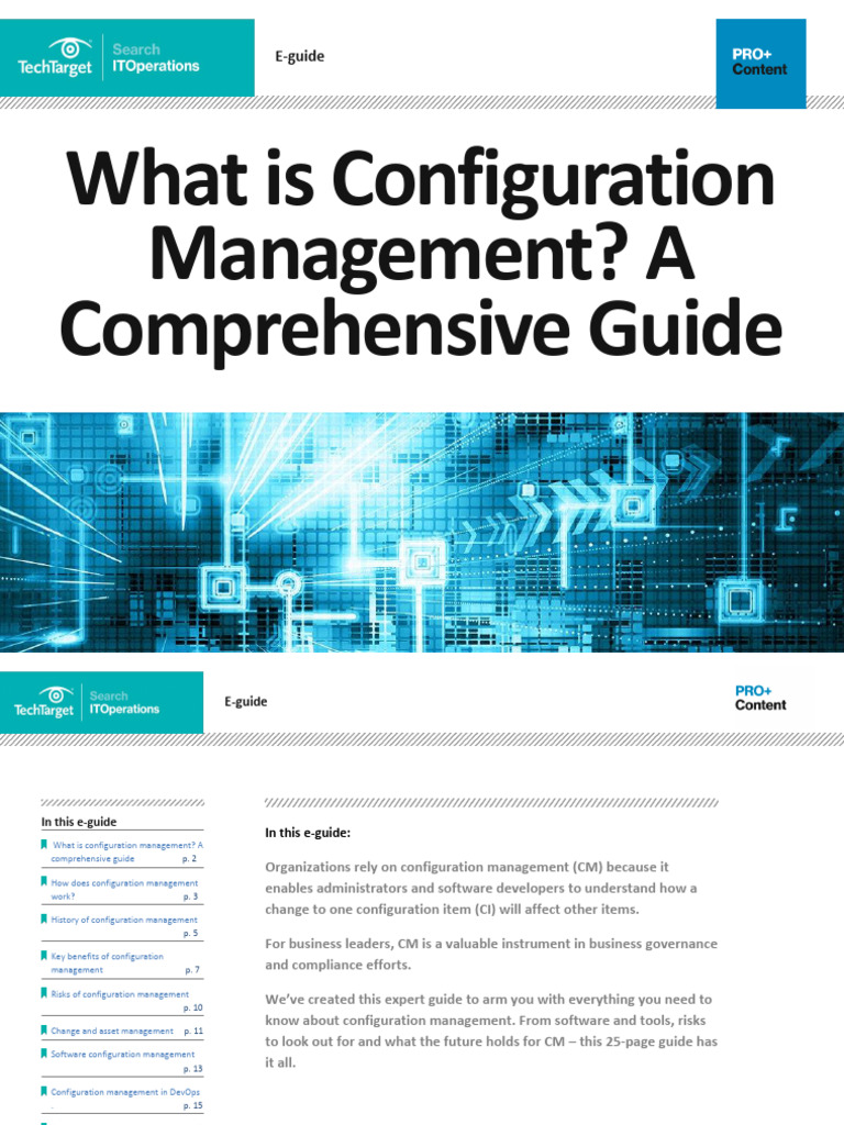 What Is Configuration Management A Comprehensive Guide Pdf Version