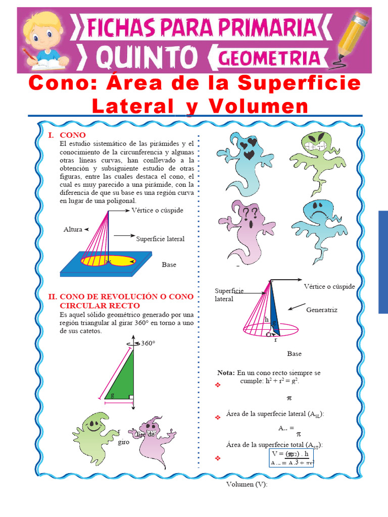Área y Volumen del Cono | PDF | Geometría | Geometria clasica