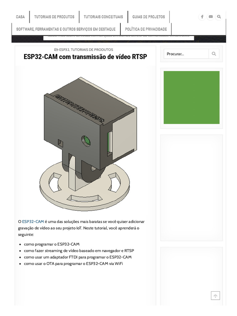 ESP32 CAM Com - de Streaming RTSP LEARN at CIRCUITROCKS | PDF ... ESP32 CAM Com - de Streaming RTSP LEARN at CIRCUITROCKS | PDF ...
