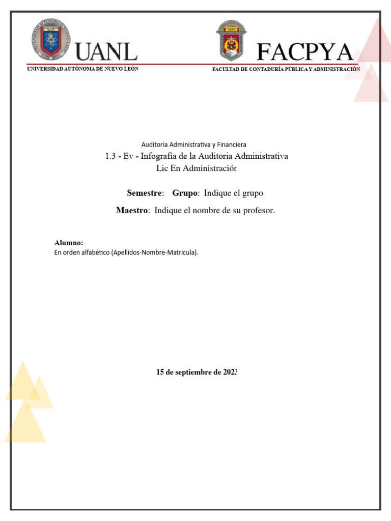 Ev1 Auditoria | PDF | Auditoría