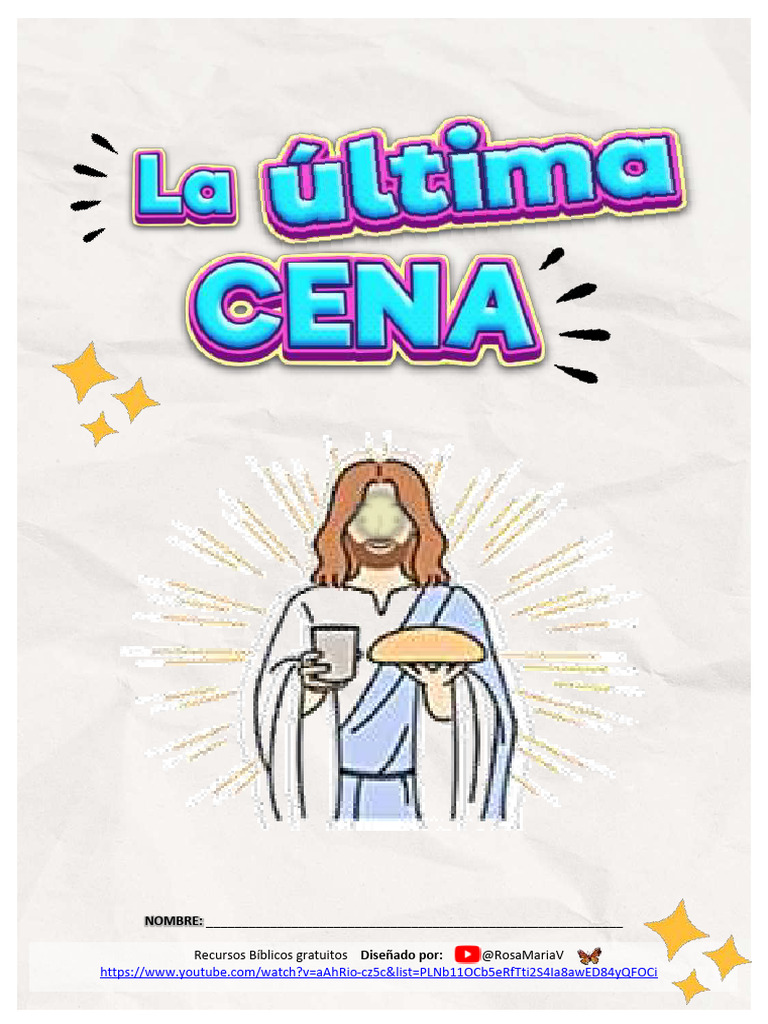 LA ULTIMA CENA @RosaMariaV | PDF | Evangelio de Mateo | Jesús