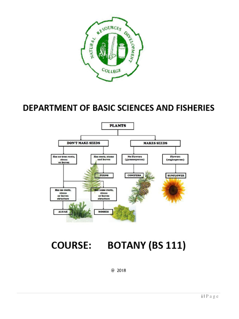 Introduction to Botany Course Module | PDF | Cell Biology | Plants
