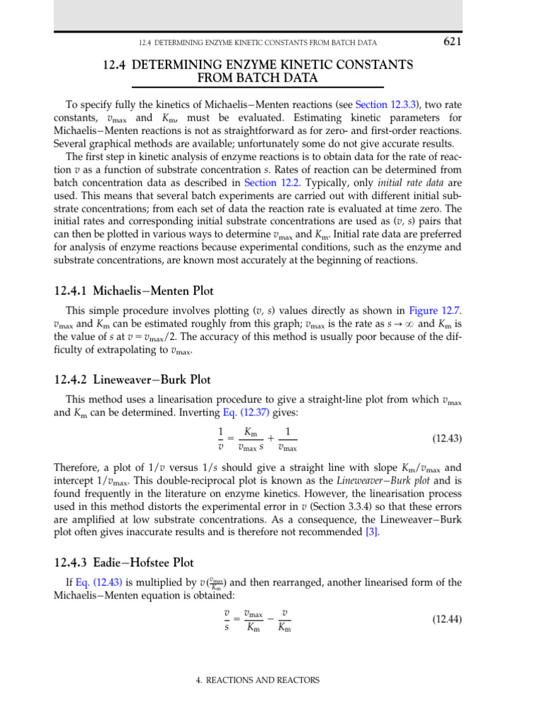 Estimación Parámetros Doran | PDF | Enzyme Kinetics | Sterilization (Microbiology)