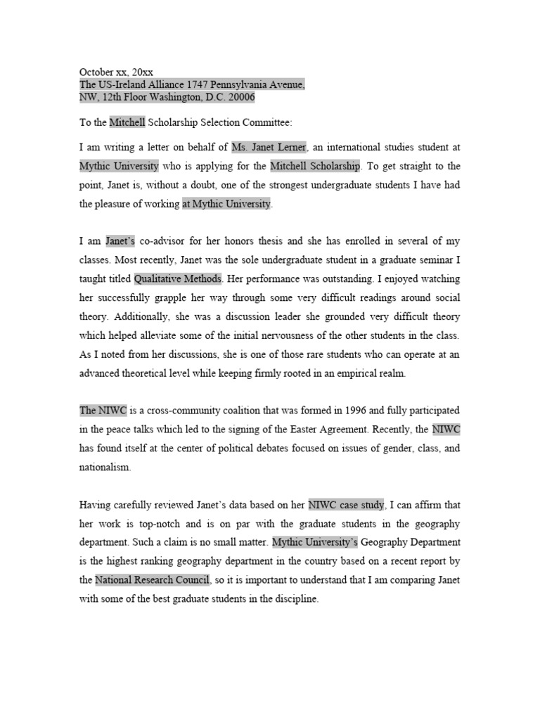 Recommendation Letter (Lecturer) - 1 | PDF