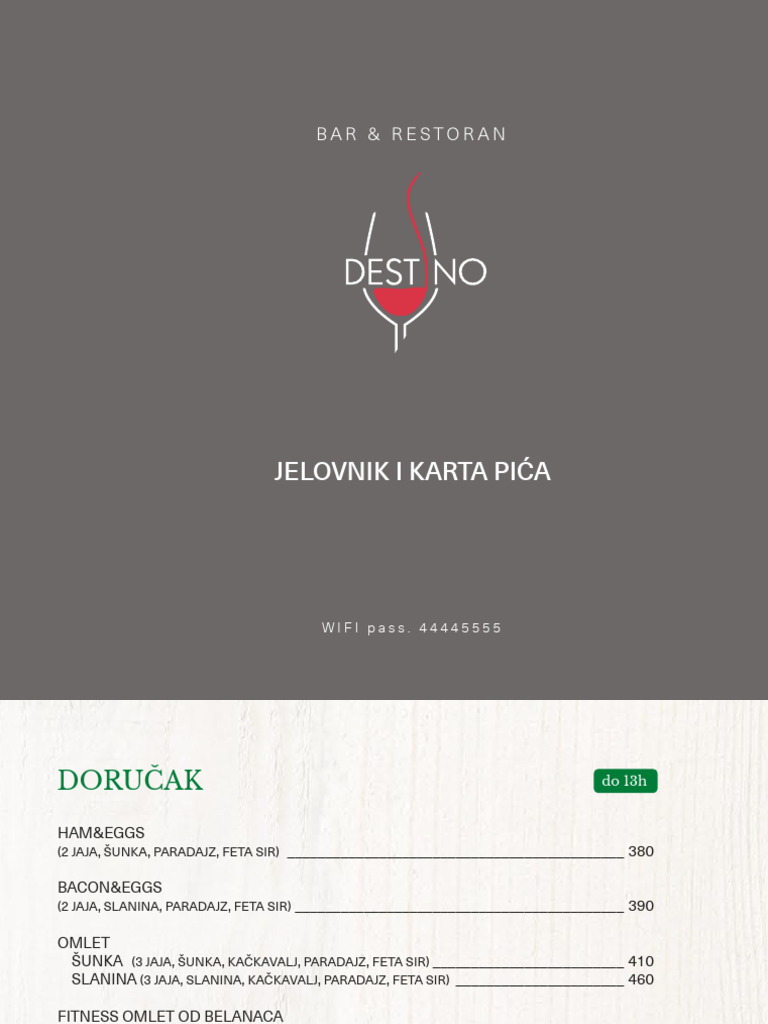 Destino Jelovnik | PDF