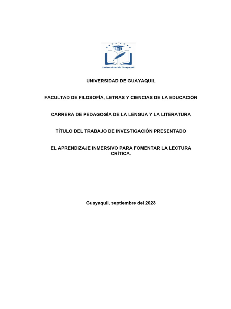 Aprendizaje Inmersivo | PDF | Aprendizaje | Enseñando