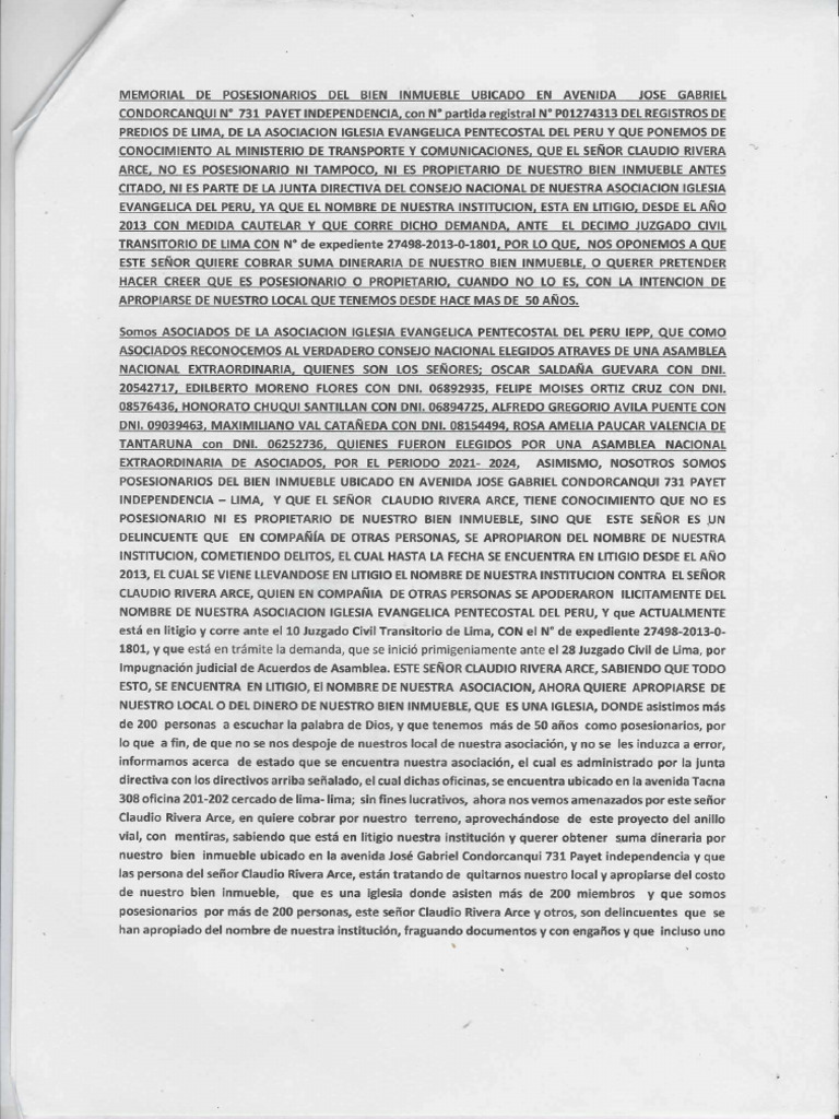 Anexos de Documentos Que Acreditan Nuestra Posesi - 240319 - 124355 | PDF