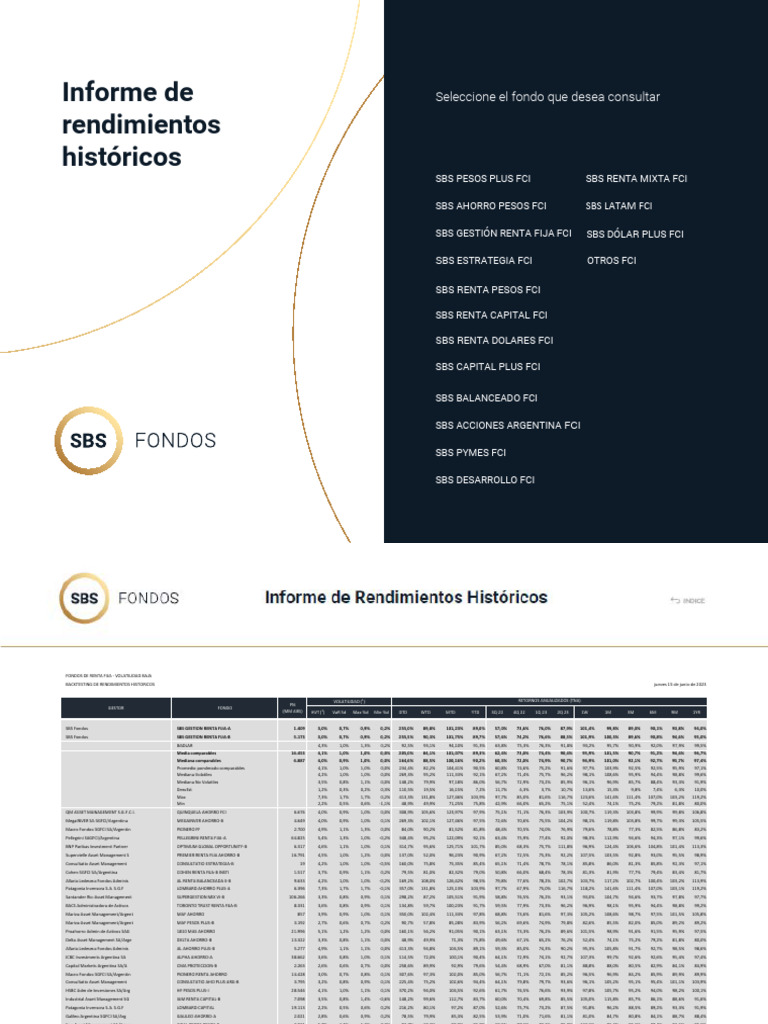 Informe SBS Asset Management | PDF | Financial Services | Investment ...