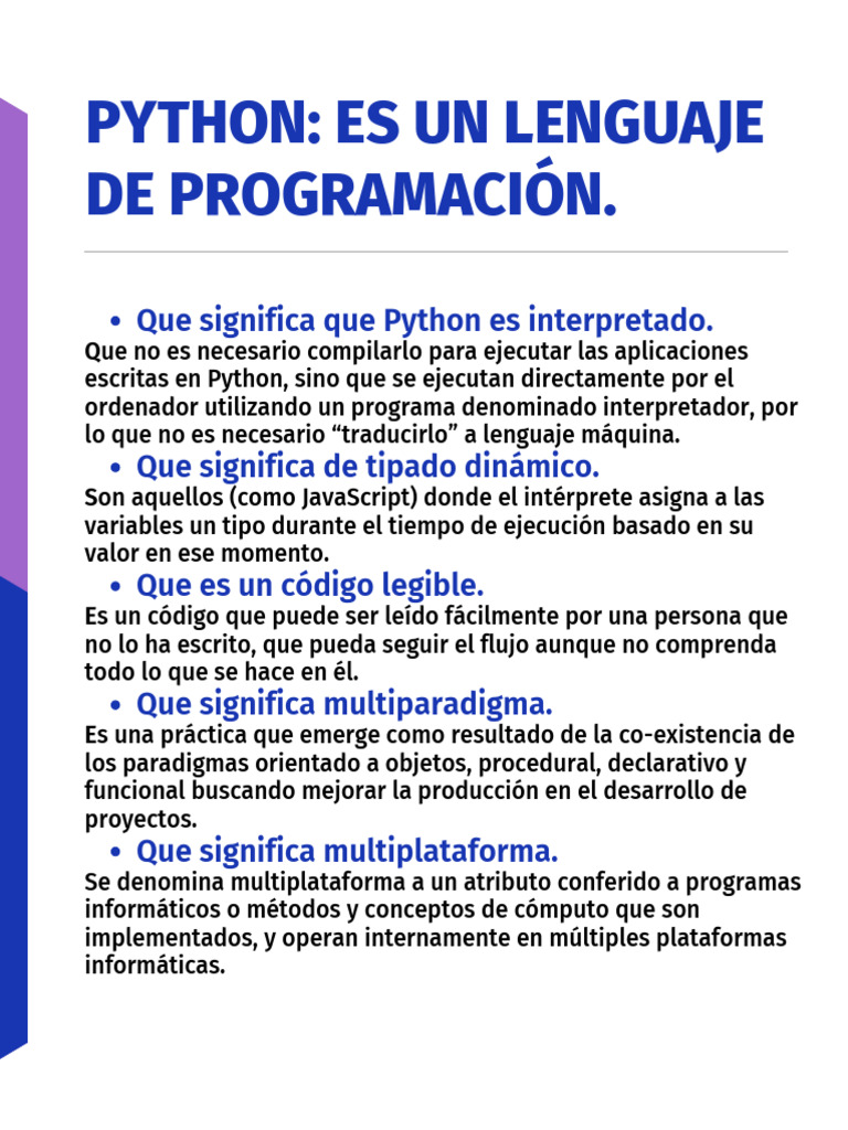 Python Es Un Lenguaje de Programación. | PDF