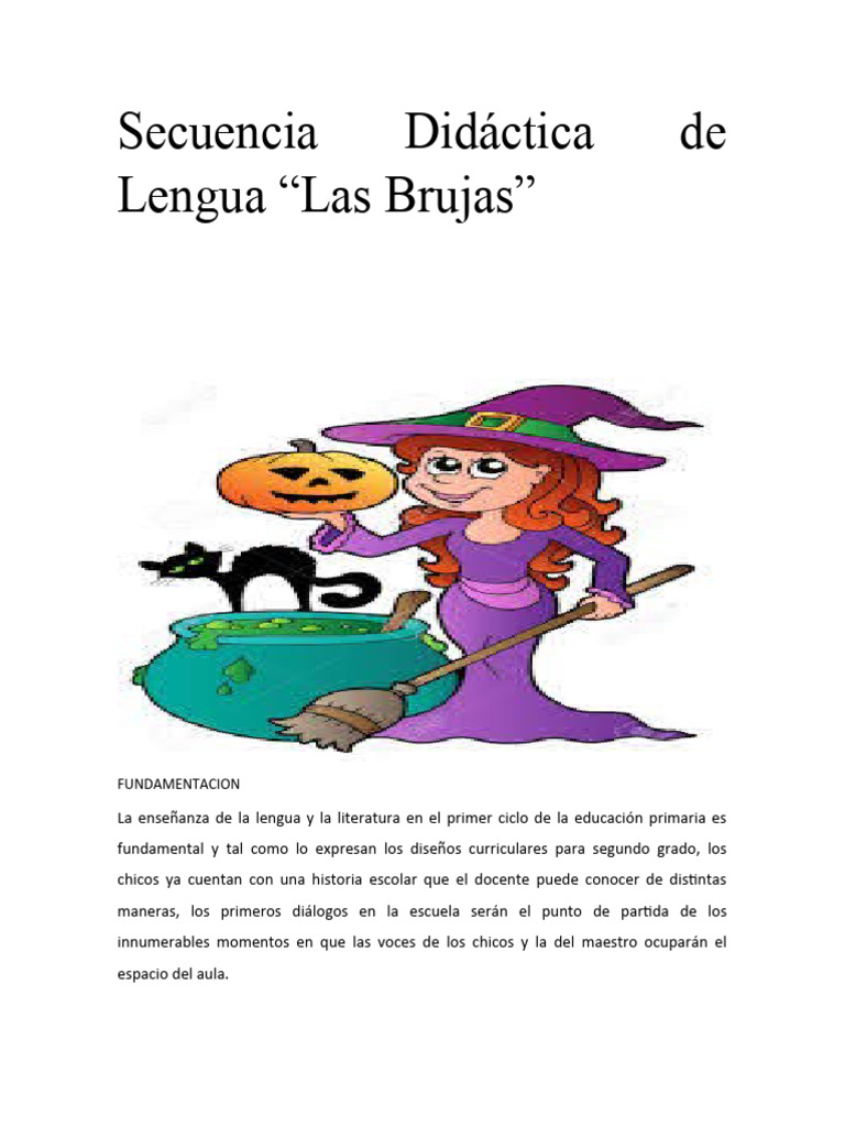 Secuencia - Cuento Con Brujas | PDF | Escritura | Enseñando