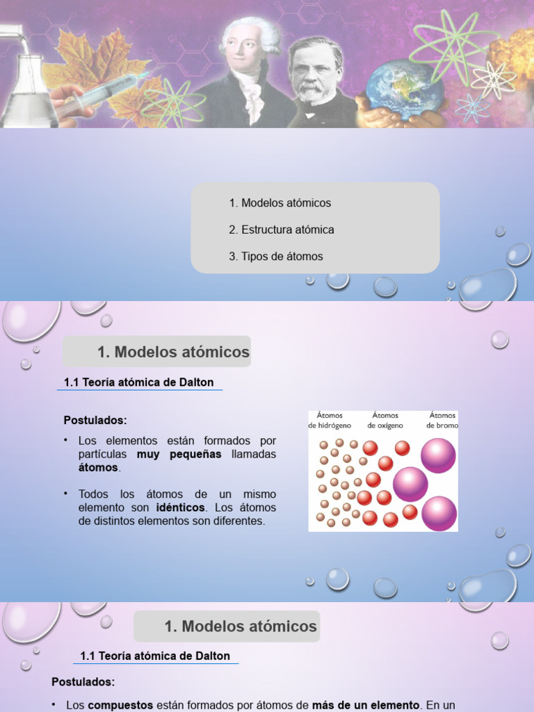 Modelos Atomicos | PDF | Átomos | Núcleo atómico
