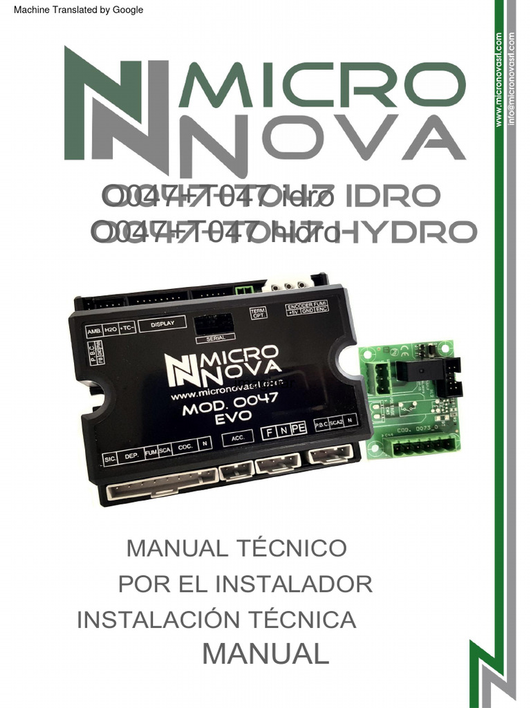 Micronova Hydro (1) | PDF | Electricidad | Ingeniería Informática