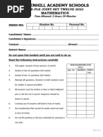 End of Term 2 Examination Mathematics 2024 | PDF | Teaching Methods ...