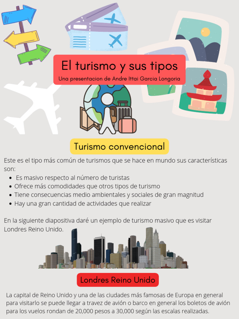 El Turismo Y Sus Tipos Pdf Turismo México