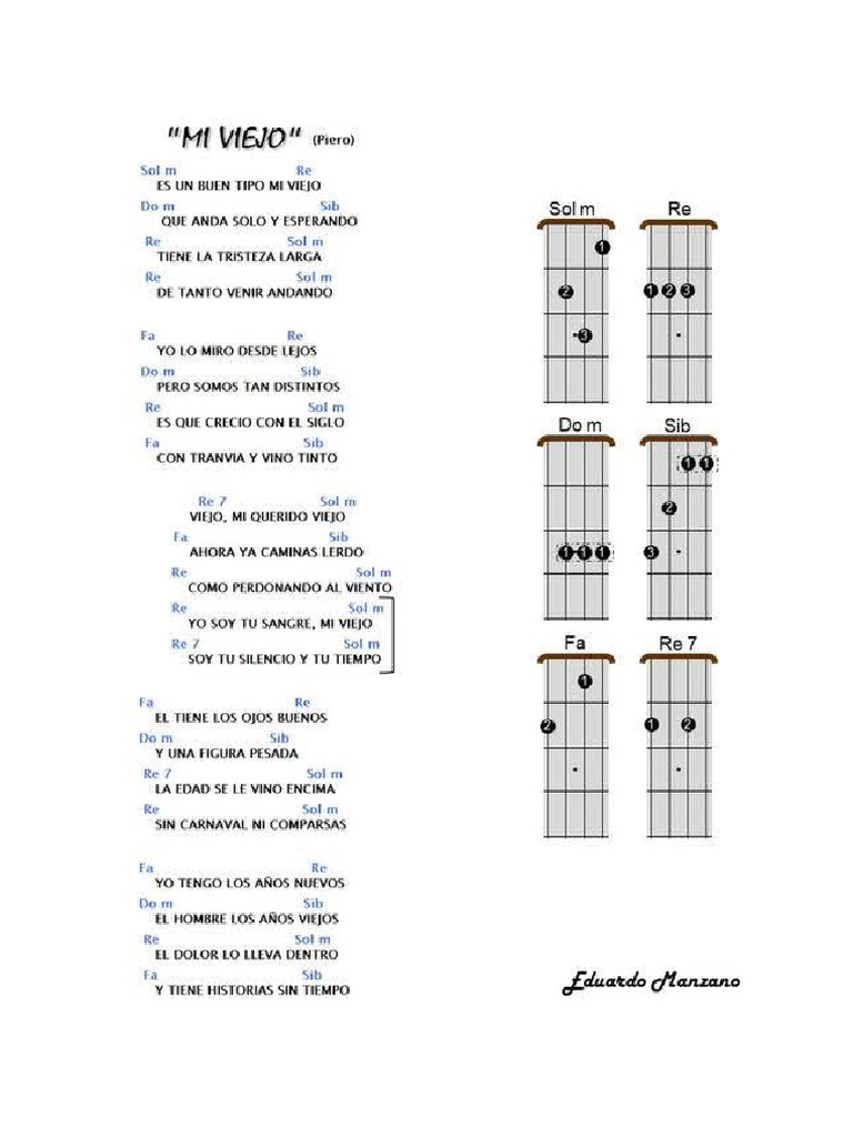 Acorde Viejo Mi Querido Viejo Pdf