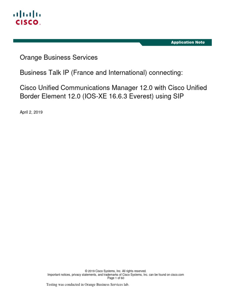 Cisco Unified Communications Setup Guide | PDF | Session Initiation ...