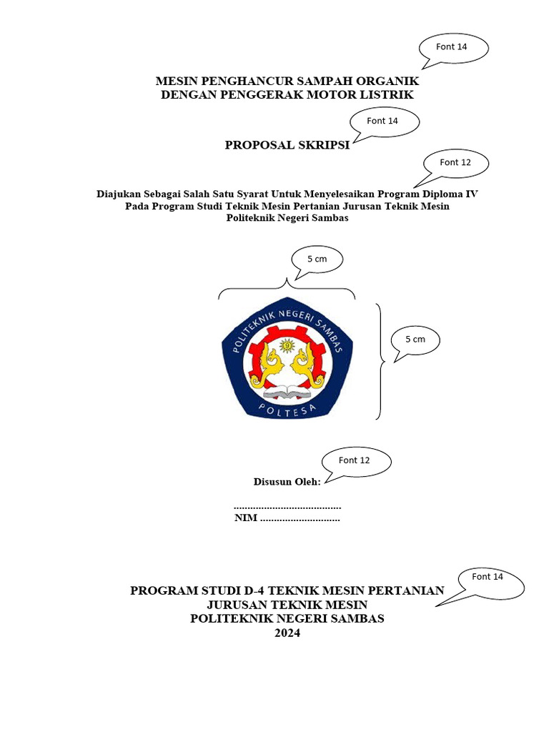 Lembar Pengesahan Proposal SKripsi - 2024 | PDF