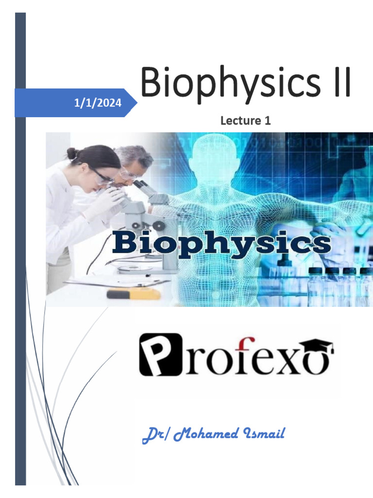 Lecture 1 Biophysics II | PDF | Waves | Wavelength