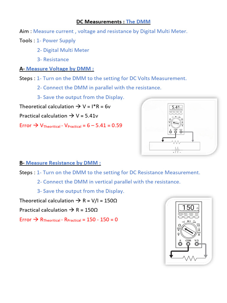 DC Measurements | PDF