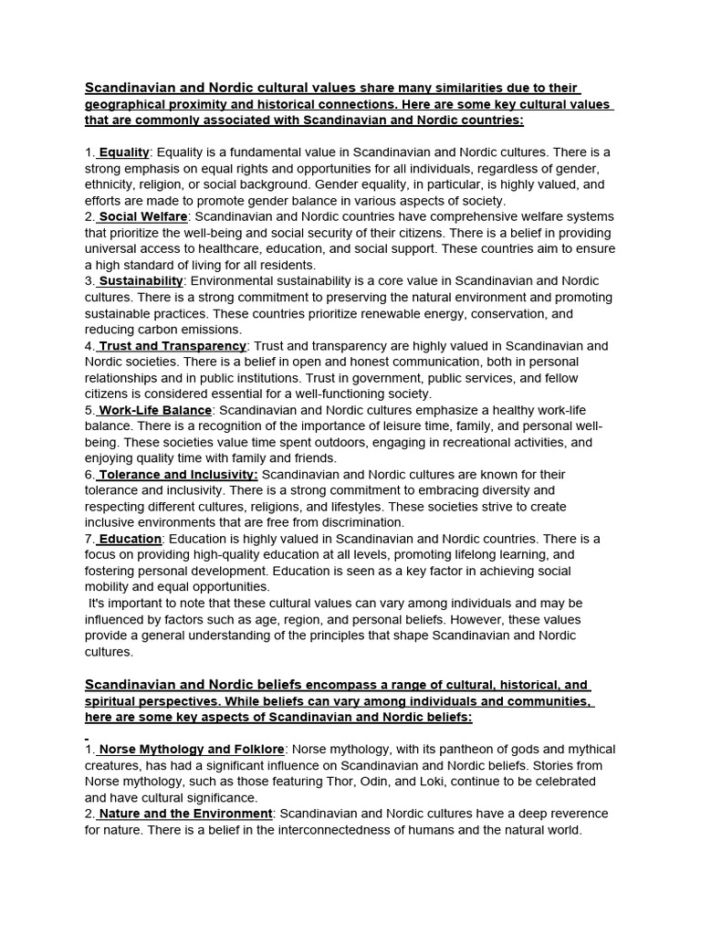 Scandinavian and Nordic Culture | PDF | Heathenry (New Religious ...