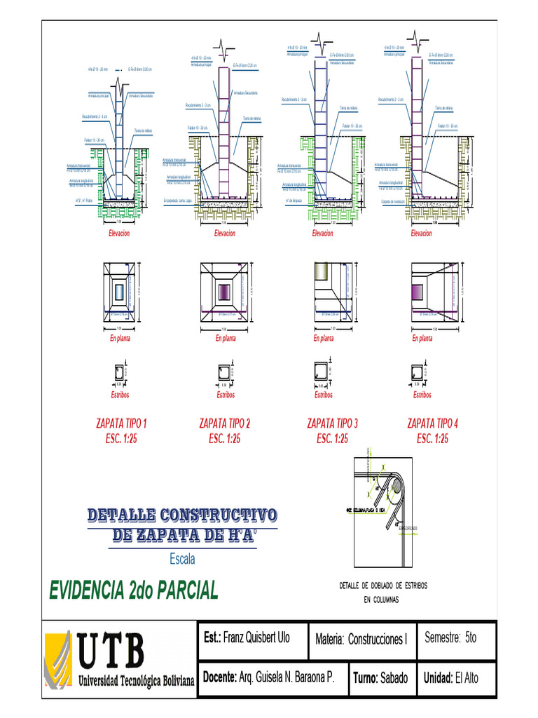 Evidencia 2do Parcial Zapatas | PDF Evidencia 2do Parcial Zapatas | PDF
