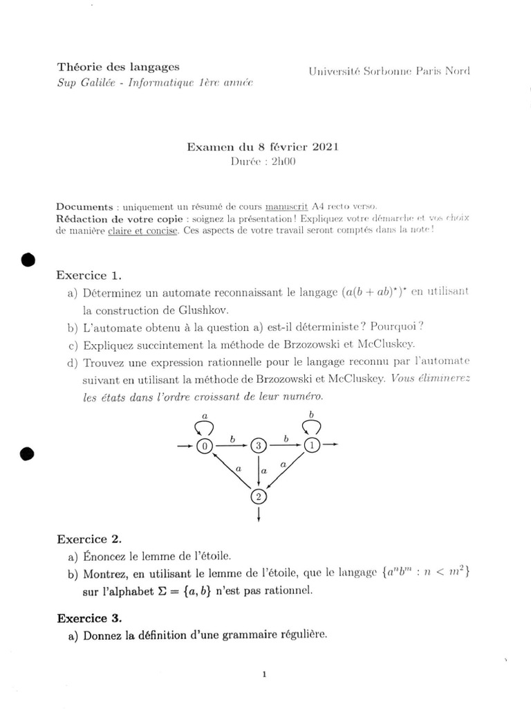 Partiel TL 2020-2021 | PDF