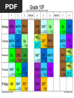 AIS 10B Timetable | PDF