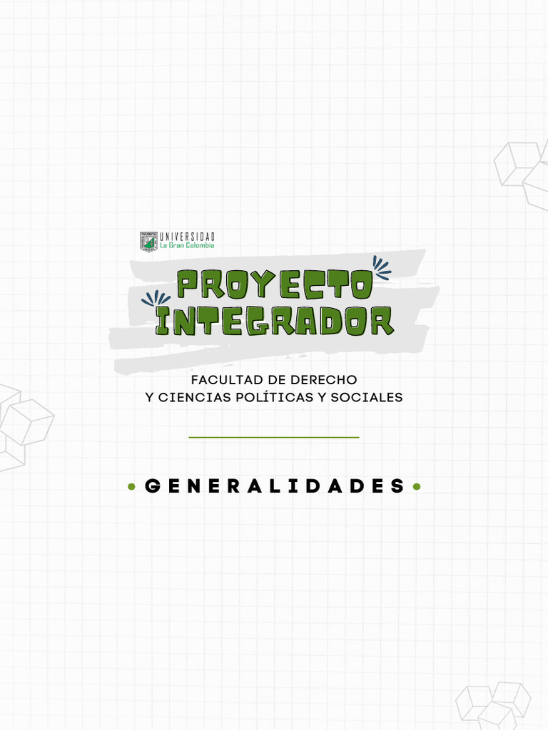 Infografía Proyecto Integrador UGCA 2023 | PDF | Evaluación | Salón de clases