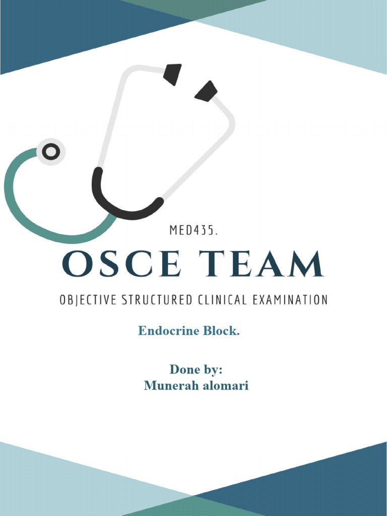 Endocrine Osce | Download Free PDF | Thyroid | Pregnancy