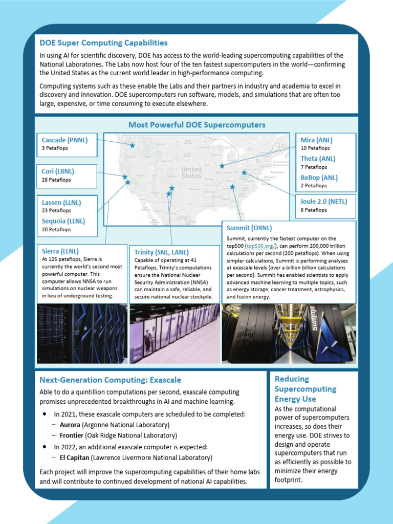 AI Innovations in DOE Supercomputing | PDF | Supercomputer | Computer ...