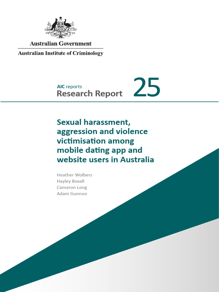 Rr25 Sexual Harassment Aggression and Violence Victimisation | PDF | Victimisation | Sexual ...