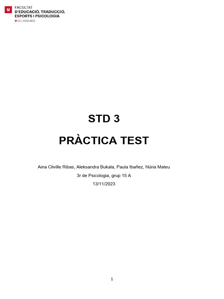 STD3 Pràctica Tests 23-24 | PDF