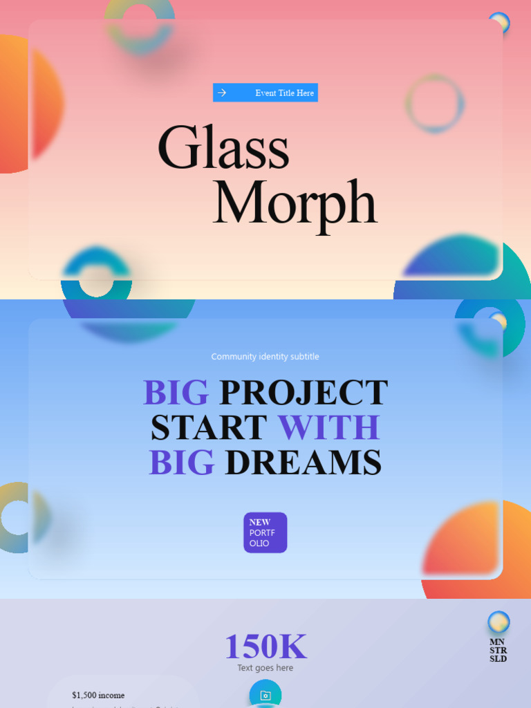 Monster Slide V2 - Glassmorphic | PDF