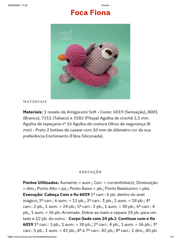 FOCA | PDF | Bordado | Crochê