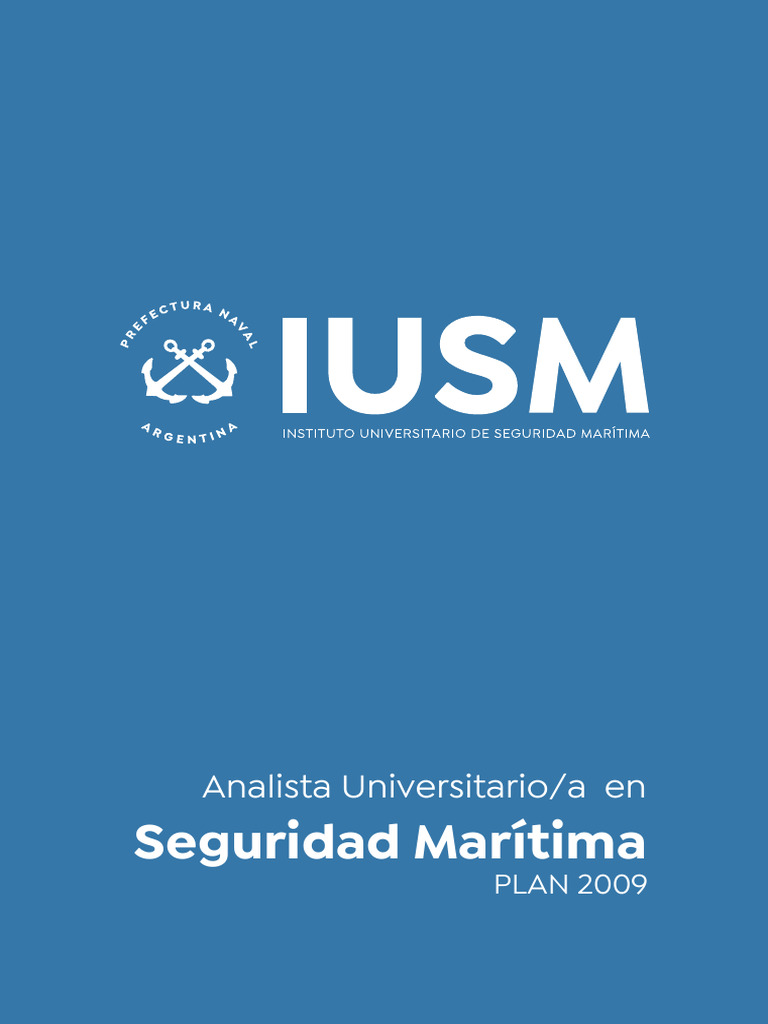 Carrera de Analista en Seguridad Marítima | PDF | Navegación | Puerto