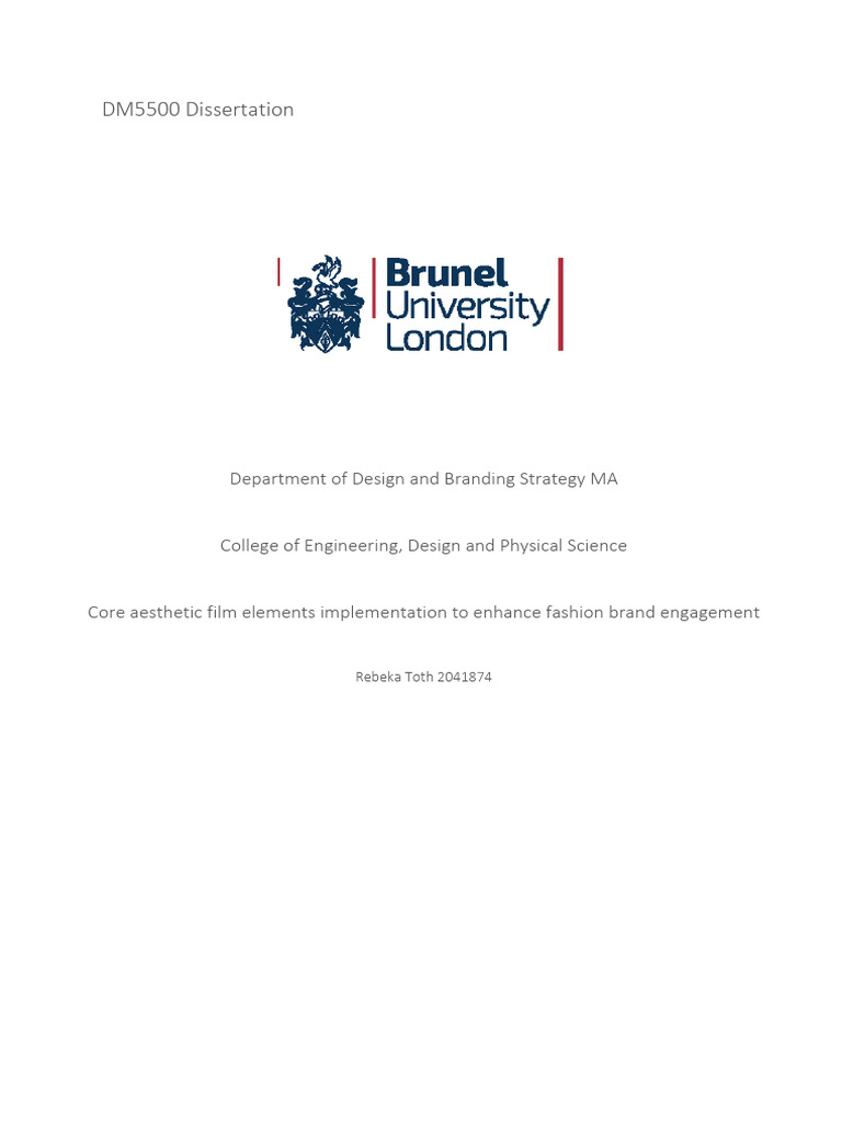 Dissertation Final | PDF | Brand | Methodology