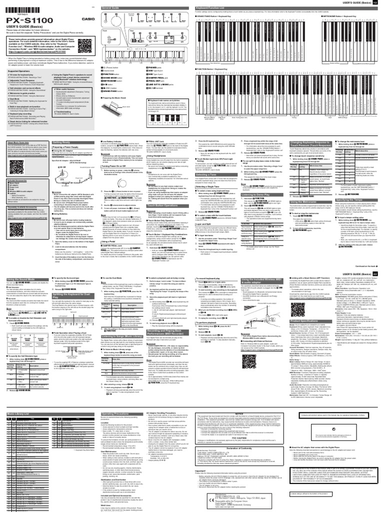 PXS1100 Usersguidebasics EN | PDF | Computer Keyboard | Computing