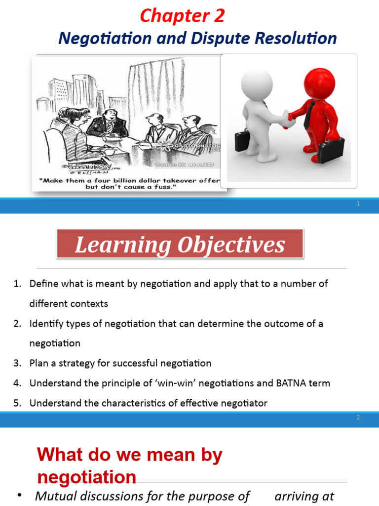 Chapter 2 Negotiation and Dispute Resolution | PDF | Negotiation | Communication
