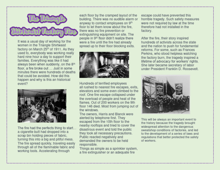 The Triangle Shirtweist Factory Fire - Sofía Del Castillo Benítez | PDF ...