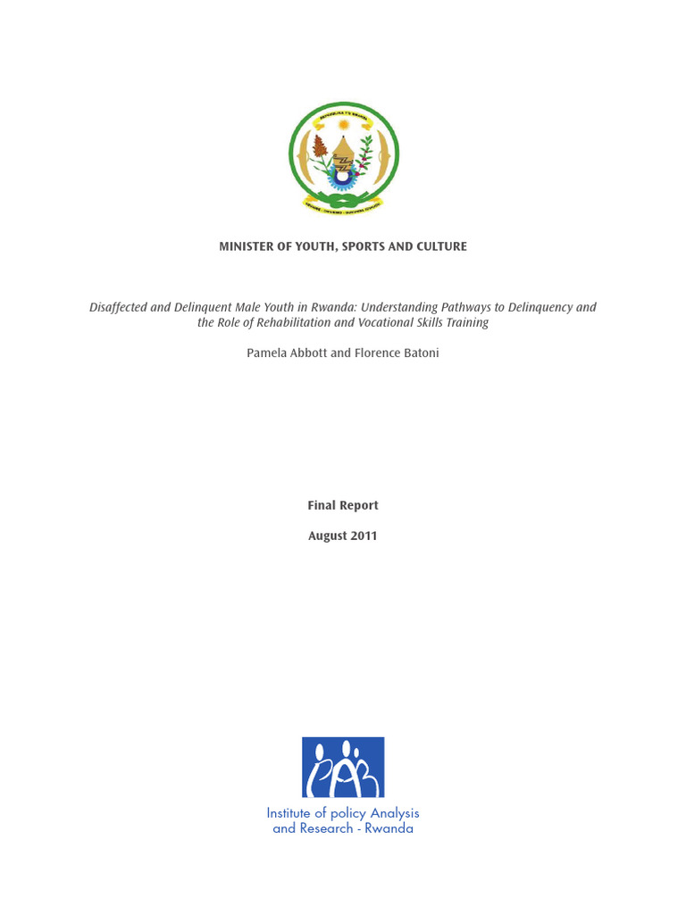 Youth - Delinquency Report | PDF | Juvenile Delinquency | Quantitative ...