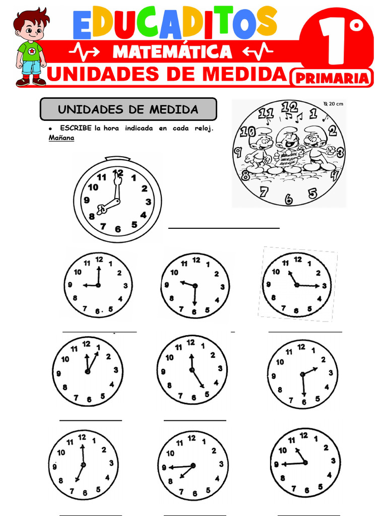 Unidades de Medida para Primer Grado de Primaria | Descargar gratis PDF ...