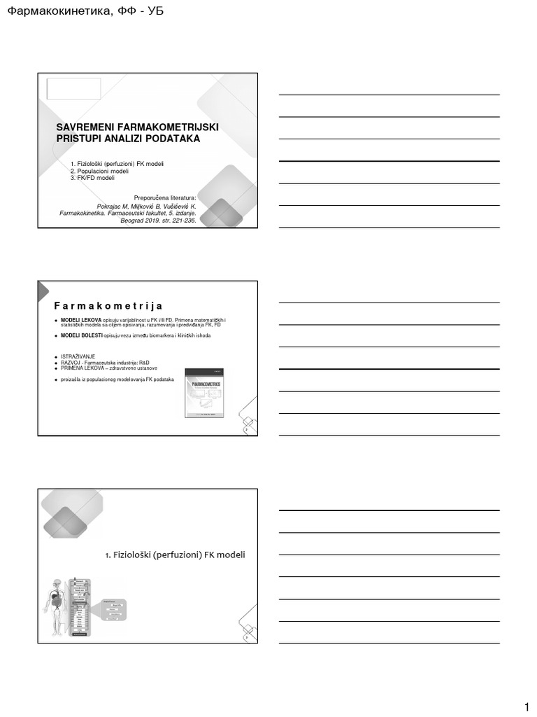 10 FK Analiza - PBPK - PKPD - popPK | PDF