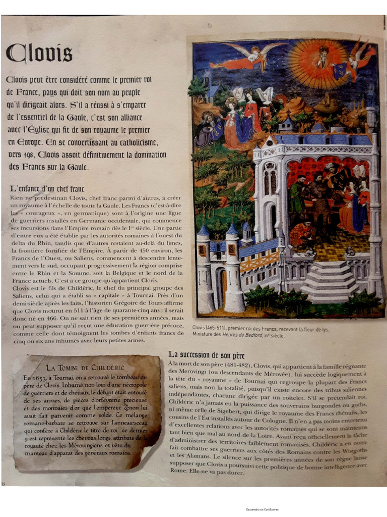 Clovis-Charles Martel-Charlemagne-Hugues Capet | PDF