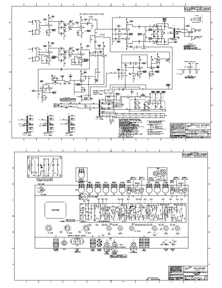 Fender 64 Vibroverb Custom Schematic | PDF