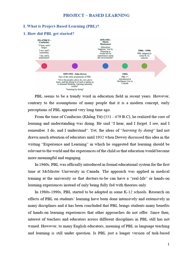 Project Based Learning | PDF | Project Based Learning | Learning
