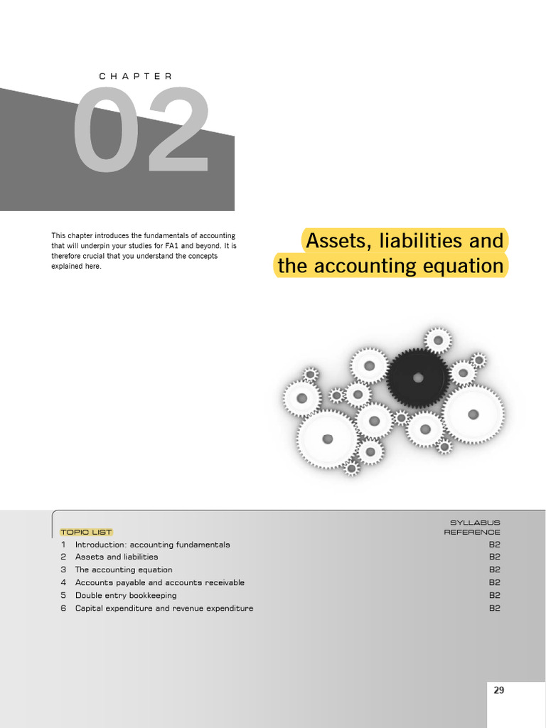 FA1 BPP Chapter 2 Assets, Liabilities & Accounting Equation | Download Free PDF | Debits And ...