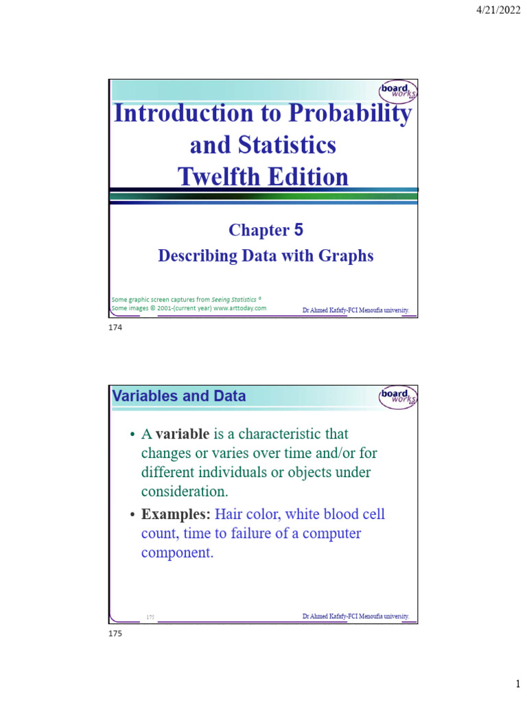 Lecture 7 - CH 5 (Describing Data With Graphs) | PDF | Histogram | Interval (Mathematics)